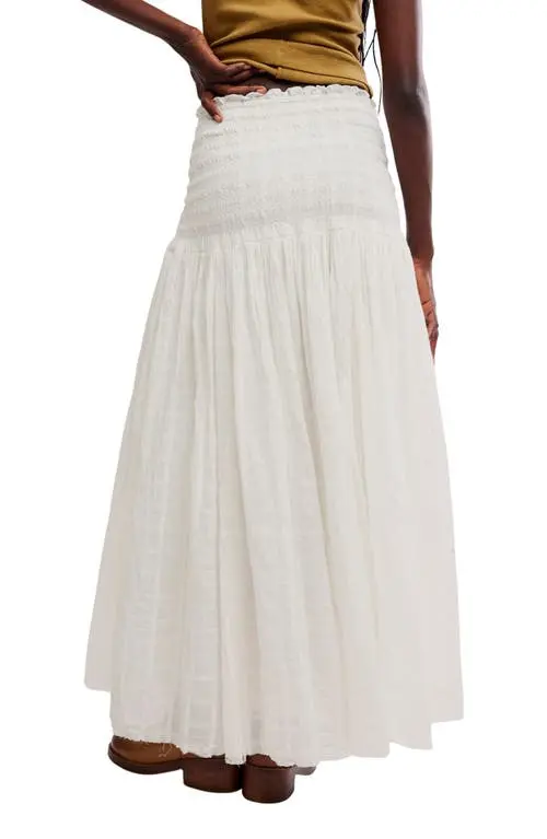 Free People Raven Smocked Maxi Skirt