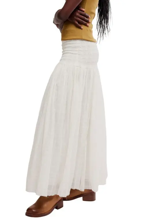 Free People Raven Smocked Maxi Skirt