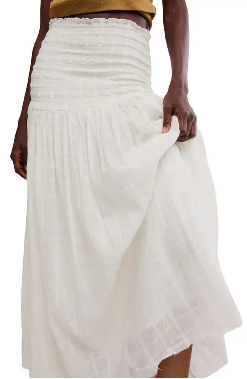 Free People Raven Smocked Maxi Skirt