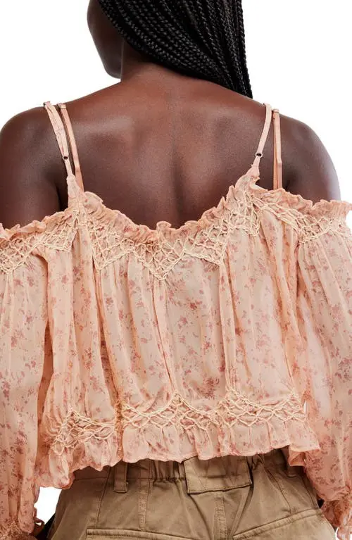 Free People Marlow Cold Shoulder Button-up Top