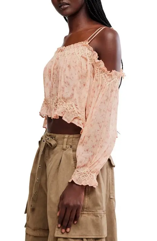 Free People Marlow Cold Shoulder Button-up Top