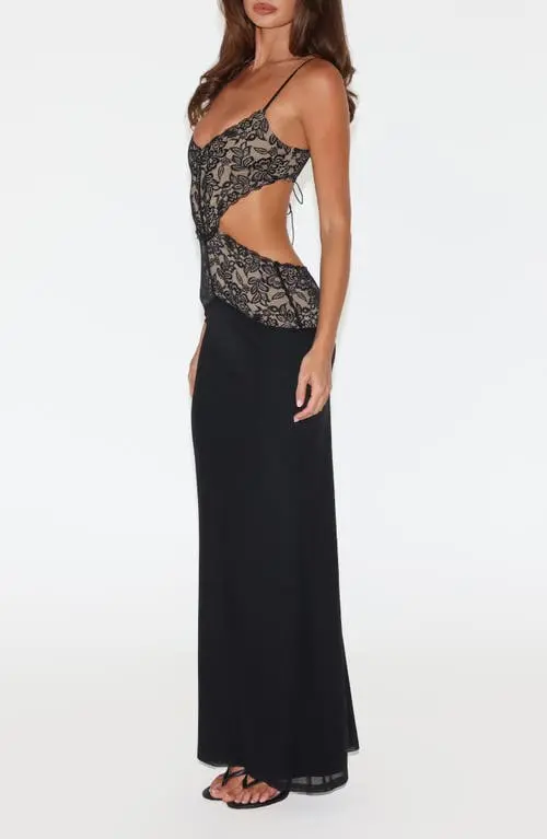 TIGER MIST Wisteria Lace Cutout Maxi Dress