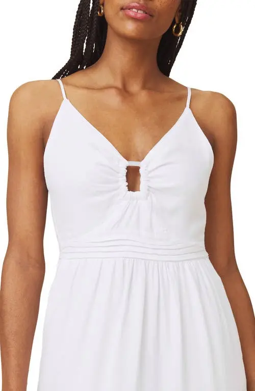 Splendid Sleeveless Tiered Maxi Dress - White