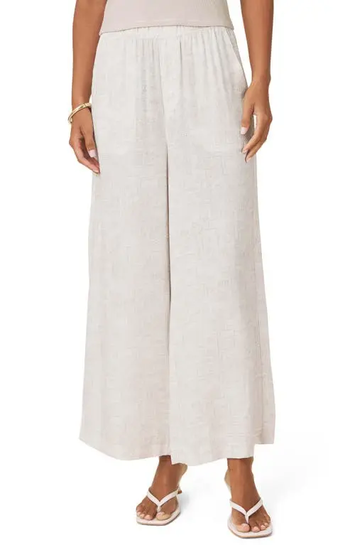 Splendid Angie Stamp Print Palazzo Pants - Fawn Print