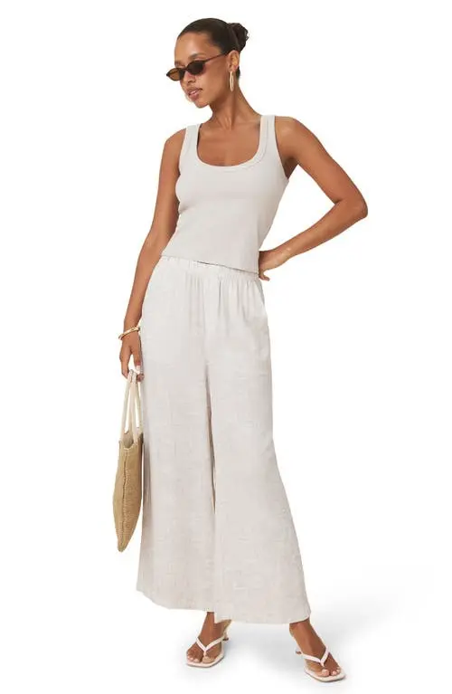 Splendid Angie Stamp Print Palazzo Pants