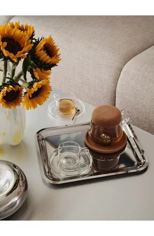 KOSTA BODA Viva Teapot With Cork Lid