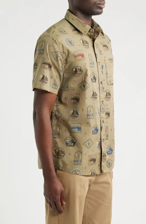 Pendleton Shoreline Short Sleeve Cotton Button-up Shirt