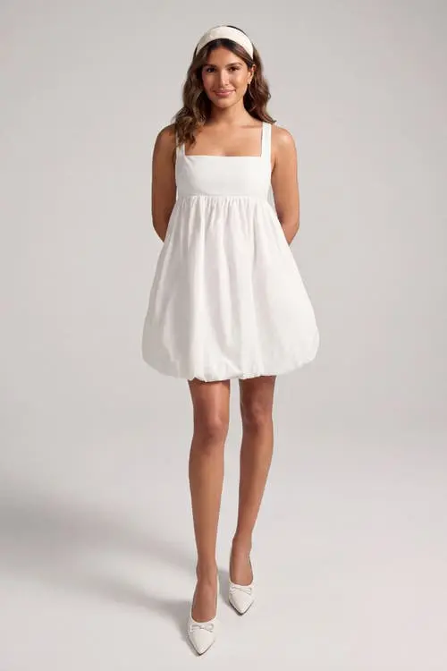 NUAJE NUAJE Brea Tie Back Bubble Dress