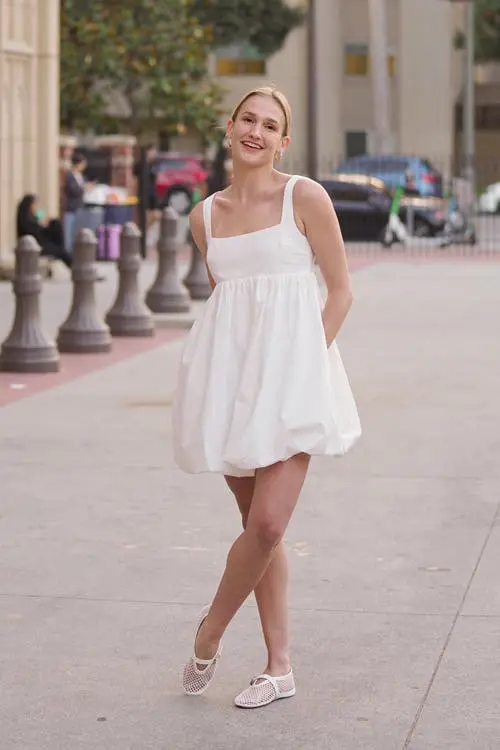 NUAJE NUAJE Brea Tie Back Bubble Dress