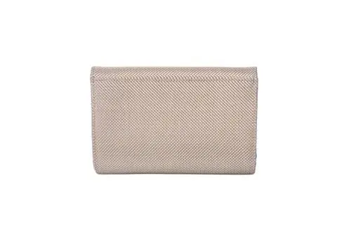 MICHELLE WILHITE Mini Frieda Clutch In Snake Shimmer Evening Fabric - Oro