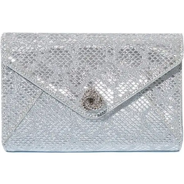 MICHELLE WILHITE The Mini Frieda Clutch - Silver