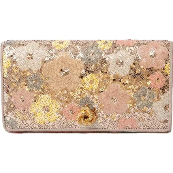 MICHELLE WILHITE The Olivia Clutch - Nude Multi