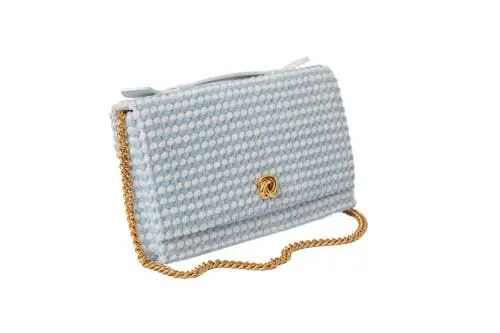 MICHELLE WILHITE The Olivia Louise Top Handle Bag - Light Blue