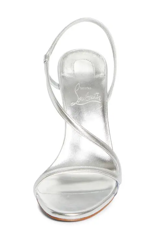 CHRISTIAN LOUBOUTIN Rosa Z Stiletto Sandals - Silver/silver