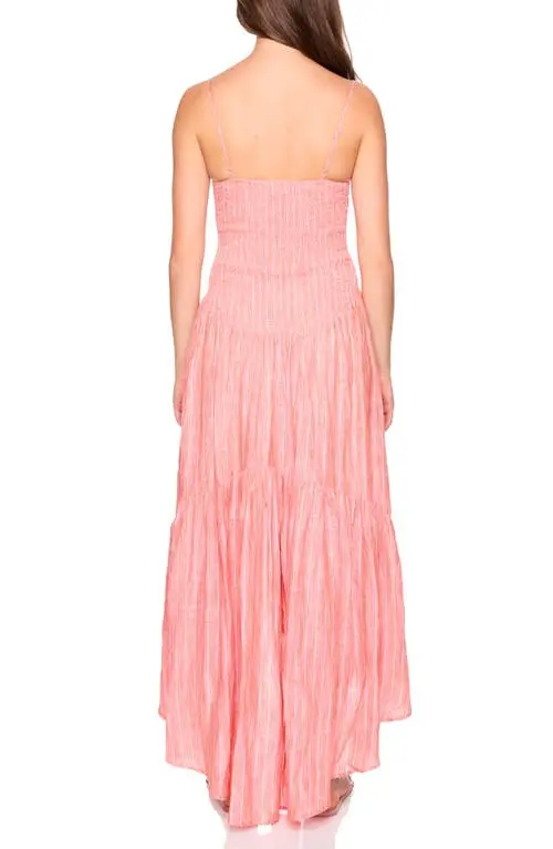 Susana Monaco Linen Drop Waist High-low Maxi Dress - Extra