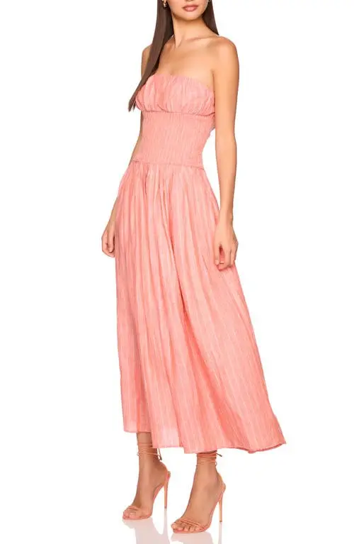 Susana Monaco Smocked Waist Strapless Maxi Dress - Extra