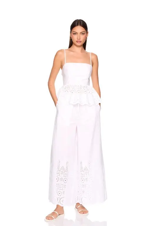 Susana Monaco Embroidered Eyelet Cotton Camisole