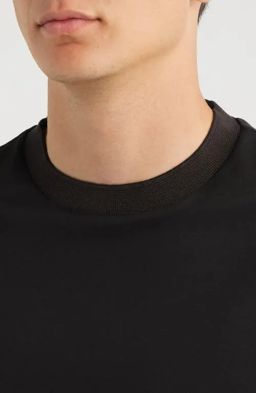 BOSS Tessler Cotton Ringer T-shirt - Black