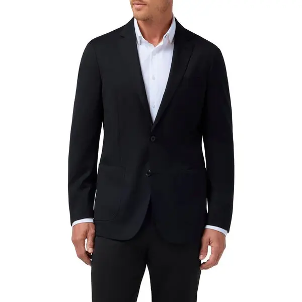 Mizzen+main Lavelle Summerweight Wool Blazer - Black