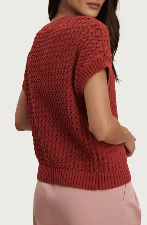 Varley Denny Pointelle Knit Top - Bossa Nova