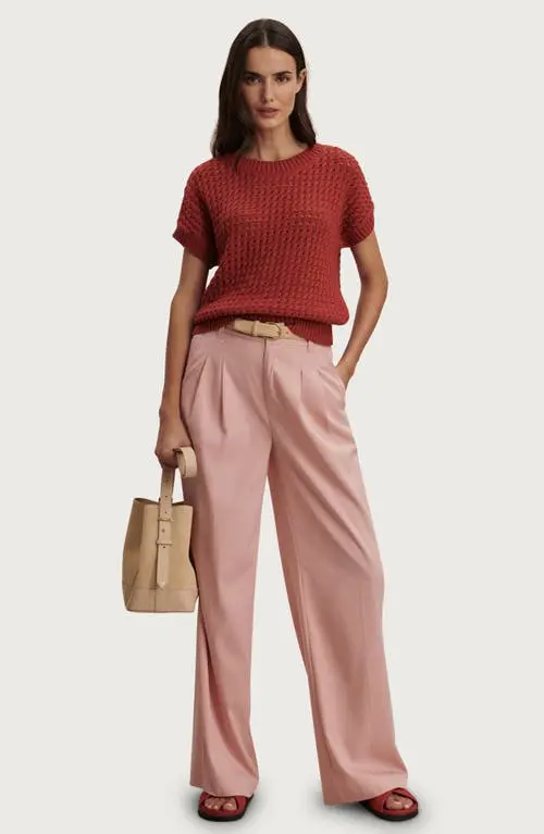 Varley Denny Pointelle Knit Top - Bossa Nova