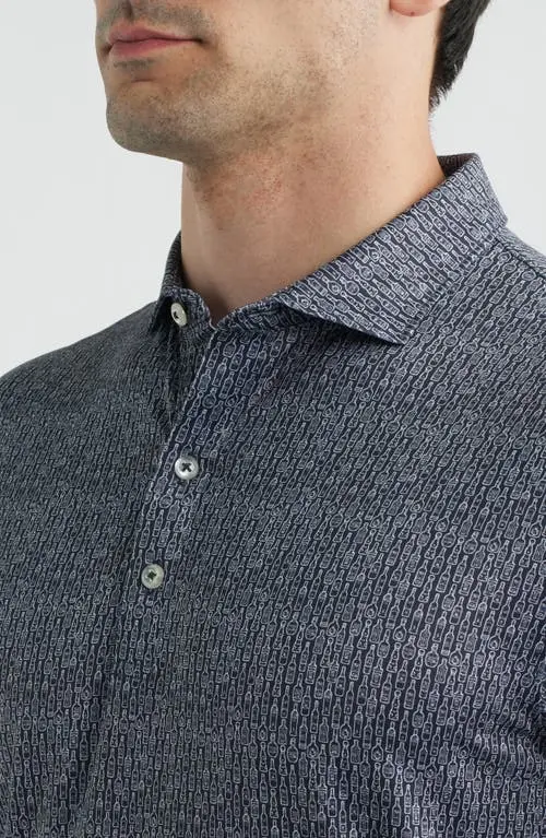 Johnnie-o Bar's Open Performance Jersey Polo - Black