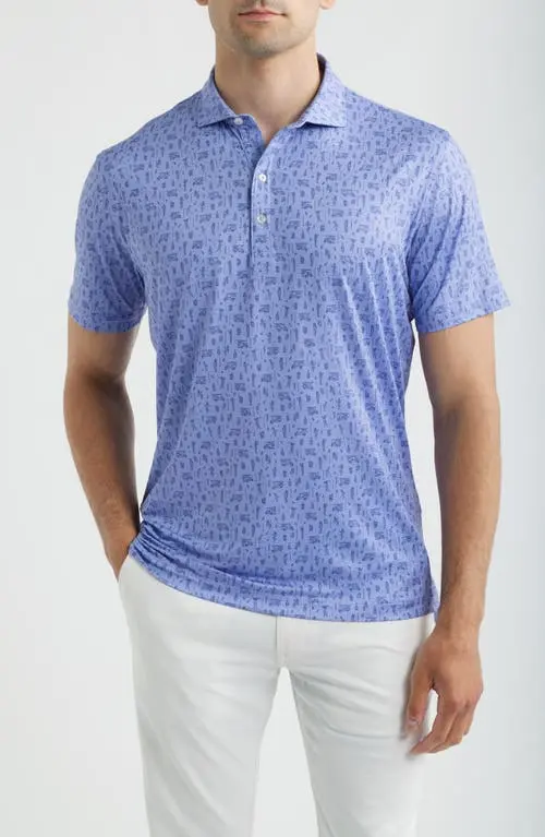 Johnnie-o Cocktail Cart Featherweight Performance Polo - Viola