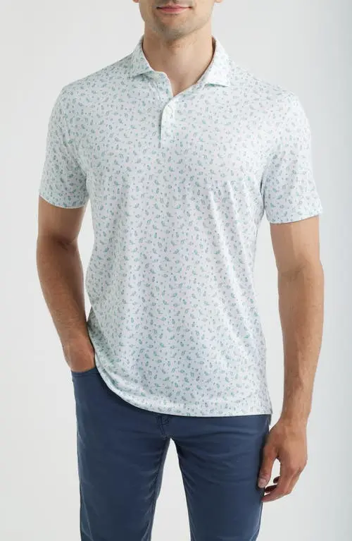 Johnnie-o Armadillo Print Performance Jersey Polo - Sublime