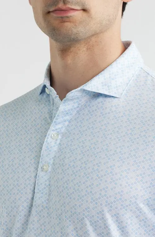 Johnnie-o Pip Floral Performance Jersey Polo - Maliblu