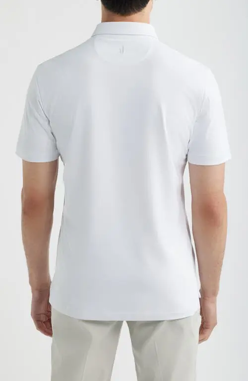 Johnnie-o Solid Mesh Performance Jersey Polo - White