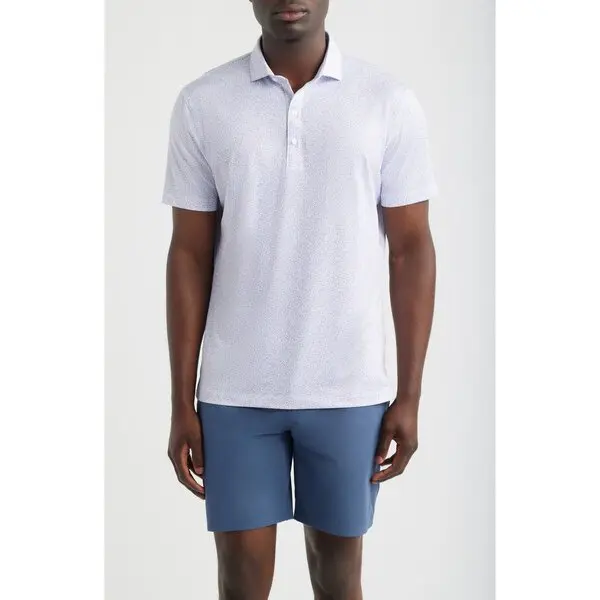 Johnnie-o Autumn Neat Performance Jersey Polo - Maliblu