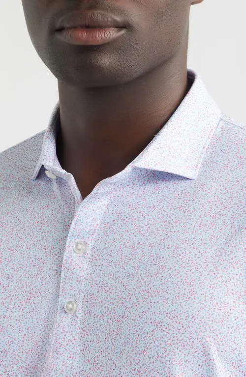 Johnnie-o Autumn Neat Performance Jersey Polo - Maliblu