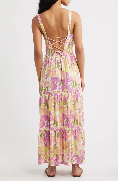 Rip Curl Topanga Canyon Print Sleeveless Maxi Dress - Multico