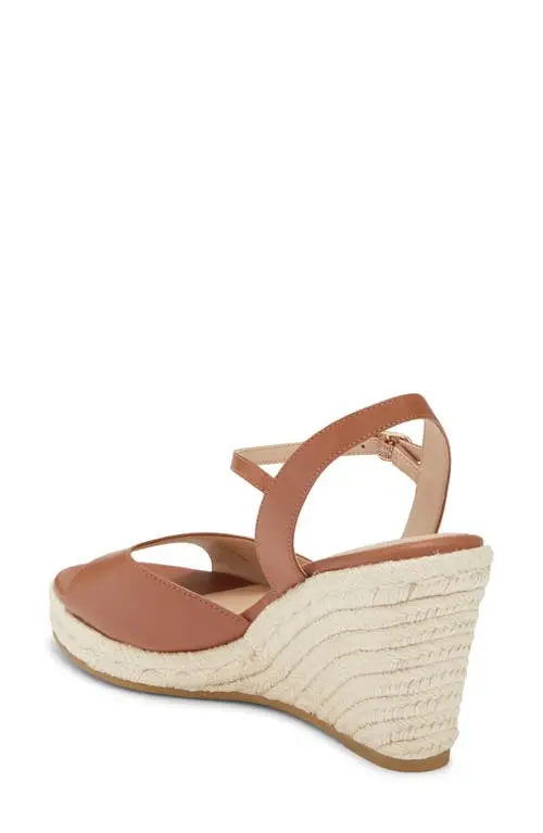 STUART WEITZMAN Tia Wedge Sandal - Saddle