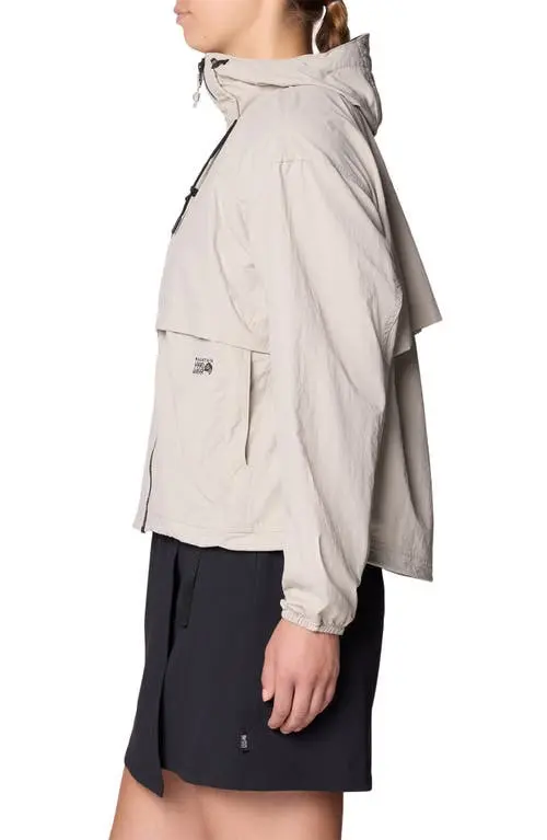 Mountain Hardwear Stryder Water Repellent Recycled Nylon Jacket - Oyster Shell