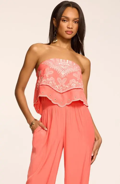 Ramy Brook Aspen Embroidered Bodice Jumpsuit