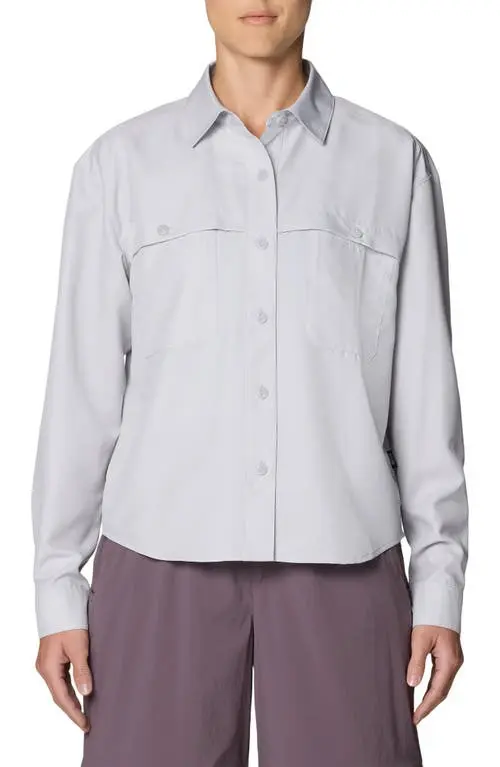 Mountain Hardwear Sun Drift Cooling Long Sleeve Upf 50+ Shirt - Grey Ice
