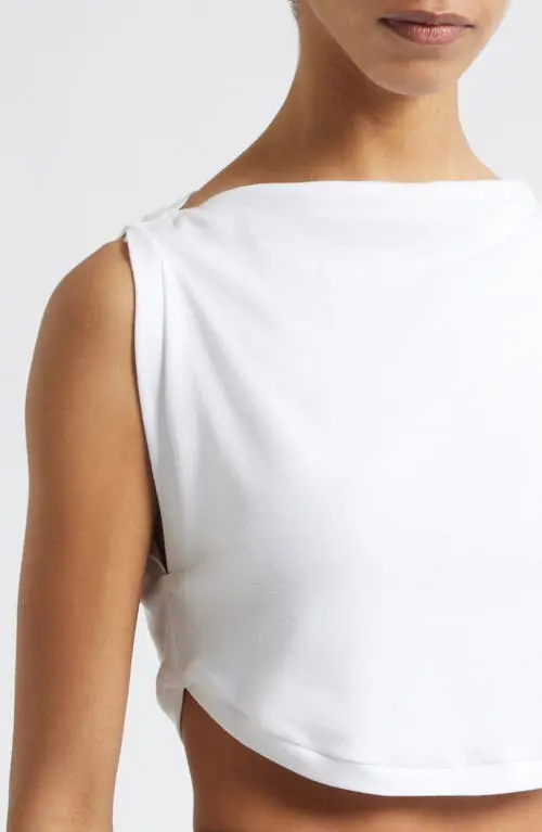 A.L.C. Mae Crop Tank - White