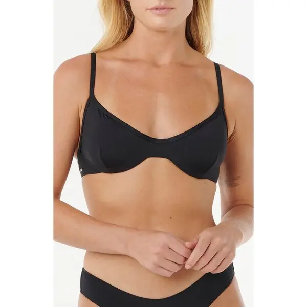 Rip Curl Underwire Bikini Top - Black