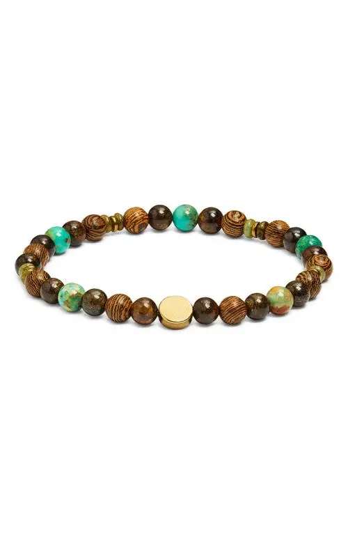 Caputo & Co Mixed Bead Bracelet - Turquoise