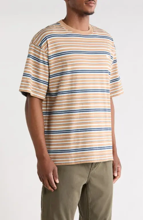 Carhartt Work In Progress Zane Stripe Cotton T-shirt - Zane Stripe/peanut