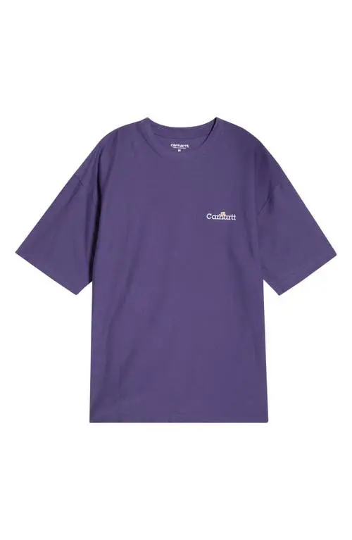 Carhartt Work In Progress Wip Label Embroidered Oversize Organic Cotton T-shirt