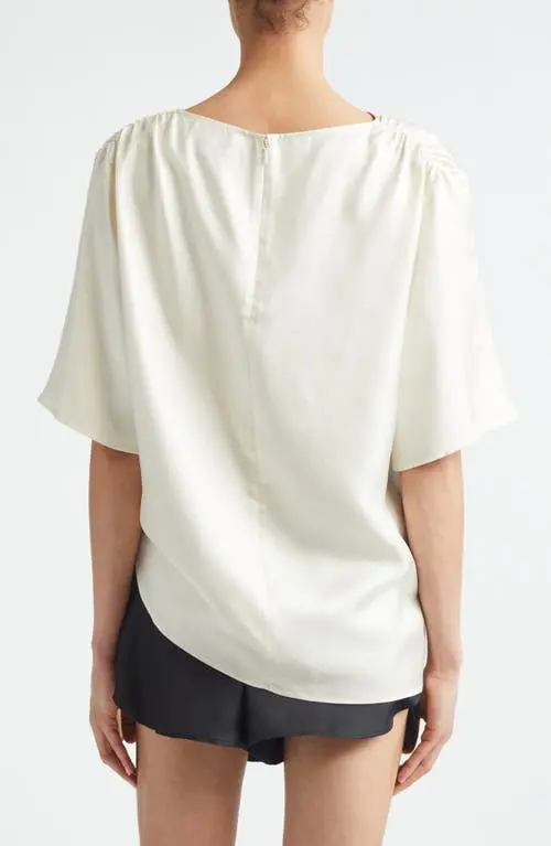 Loulou De Saison Silk Knot Hem Top