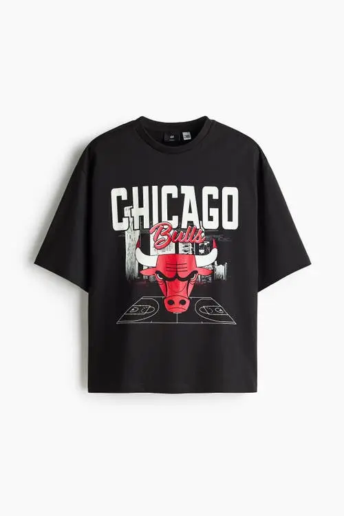 H&m Oversized Fit Printed T-shirt