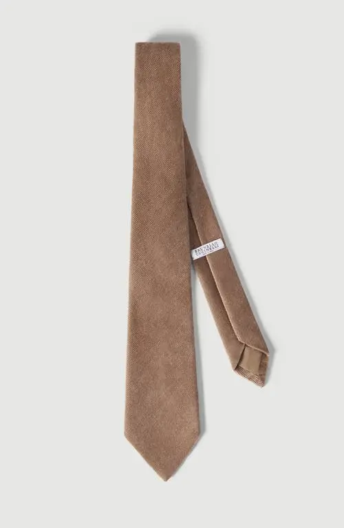 Brunello Cucinelli Fluid Corduroy Neck Tie