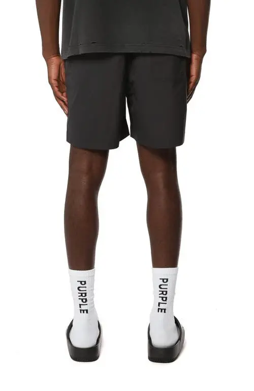 PURPLE BRAND Graphic Water-repellent Shorts