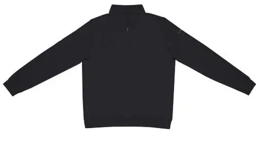 CASTLE GOLF Performance Quarter Zip Pullover - Black