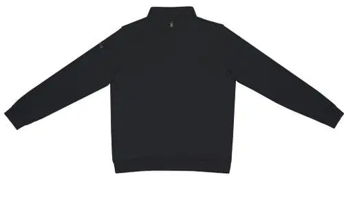 CASTLE GOLF Performance Quarter Zip Pullover - Black