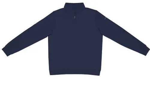 CASTLE GOLF Performance Quarter Zip Pullover - Navy