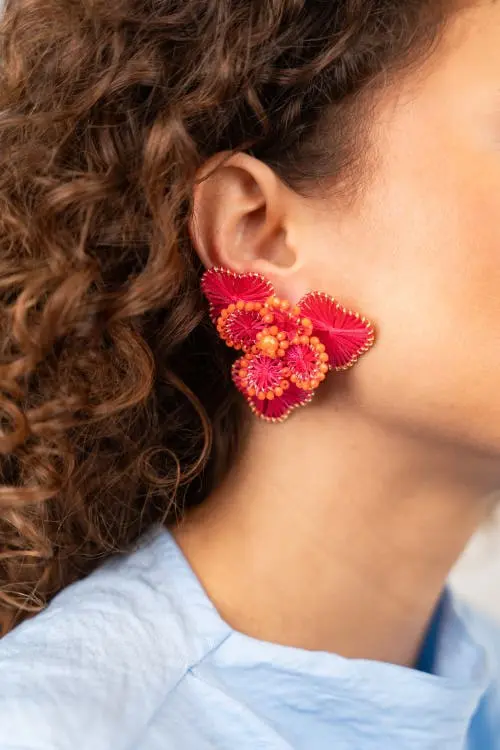 LOTT.GIOIELLI Statement Floral Earrings